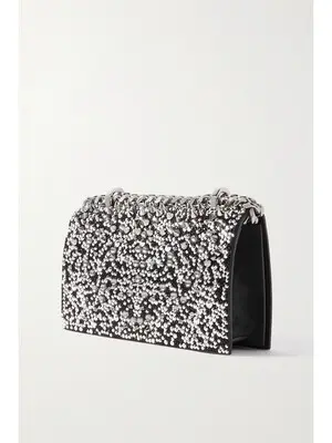 Alexander McQueen Jewelled Satchel Mini Embellished Shoulder Bag - Black