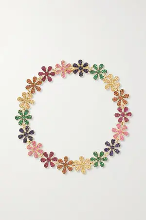 SYDNEY EVAN Rainbow Daisy Multi-stone Bracelet