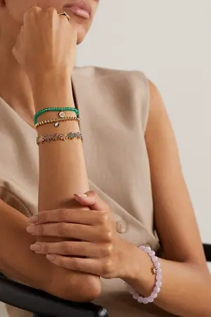 SYDNEY EVAN Rainbow Daisy Multi-stone Bracelet