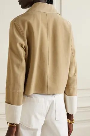 Loewe Button-embellished Suede Jacket