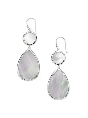 Ippolita Polished Rock Candy Sterling & Mother-of-pearl Drop Earrings - Silver