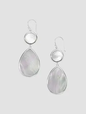 Ippolita Polished Rock Candy Sterling & Mother-of-pearl Drop Earrings - Silver