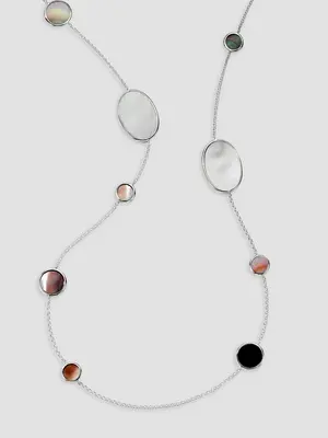 Ippolita Polished Rock Candy Sterling & Multi-stone Long Station Necklace - Silver