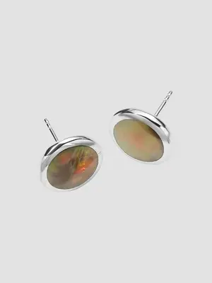 Ippolita Polished Rock Candy Sterling & Shell Stud Earrings