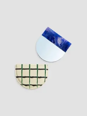 Dries Van Noten Half-moon Mirror & Leather Case