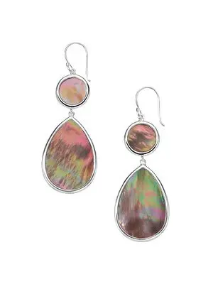 Ippolita Polished Rock Candy Sterling & Shell Drop Earrings - Silver