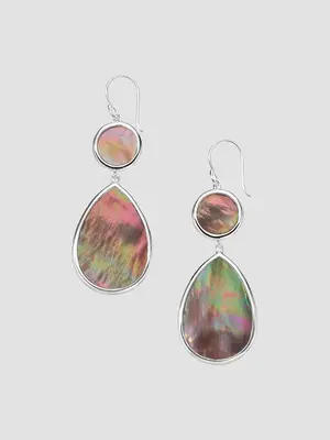 Ippolita Polished Rock Candy Sterling & Shell Drop Earrings - Silver