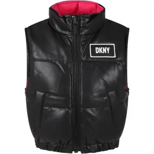 Dkny Reversible Vest For Girl With Logo