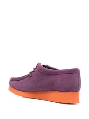 Clarks Colour-block Lace-up Loafers - Purple
