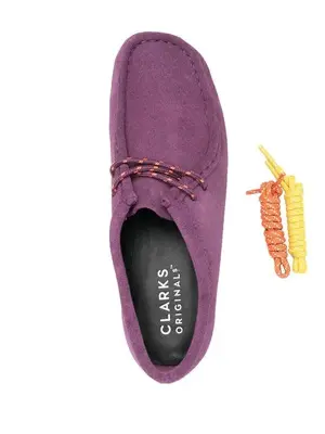 Clarks Colour-block Lace-up Loafers - Purple