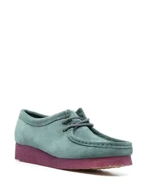 Clarks Colour-block Lace-up Loafers - Green