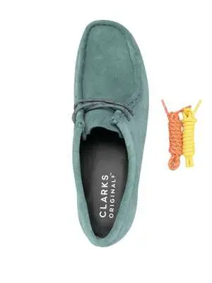 Clarks Colour-block Lace-up Loafers - Green