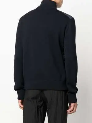 Moncler Quilted Front Zip Jacket - Blue