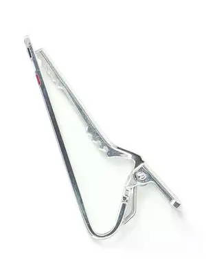 Thom Browne Striped Tie Clip - Silver