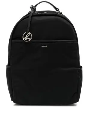 AGNÈS B. Logo-charm Zip-around Backpack