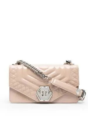 Philipp Plein Medium Hexagon Shoulder Bag - Neutrals