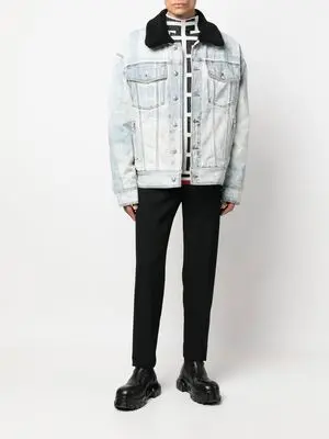 Balmain Logo-embroidered Denim Jacket