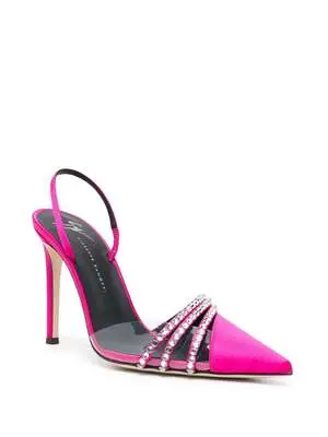 GIUSEPPE ZANOTTI Gem-embellished Heeled Pumps