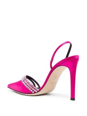GIUSEPPE ZANOTTI Gem-embellished Heeled Pumps