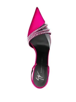 GIUSEPPE ZANOTTI Gem-embellished Heeled Pumps