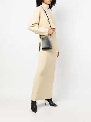 JIL SANDER Tangle Rings Crossbody Bag - Black