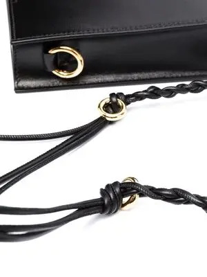 JIL SANDER Tangle Rings Crossbody Bag - Black