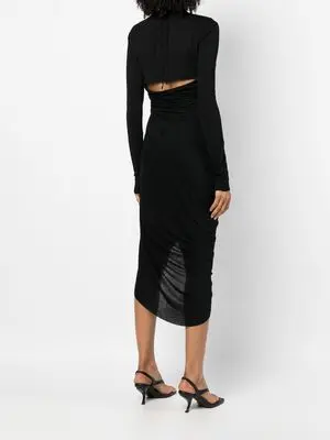 Helmut Lang Long Sleeve Halter Dress