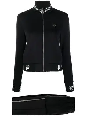 Philipp Plein Gothic-logo Tracksuit - Black