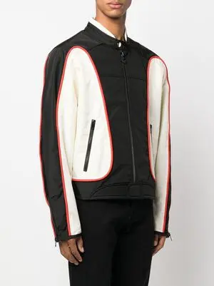 DIESEL® J-blink Color-block Biker Jacket - Black