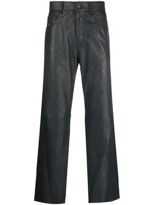 DIESEL® Lambskin Straight-leg Trousers