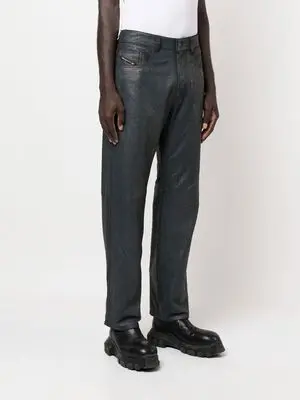 DIESEL® Lambskin Straight-leg Trousers
