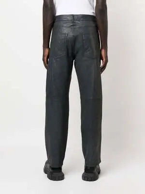 DIESEL® Lambskin Straight-leg Trousers