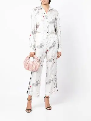 MACGRAW Loose-fit Trousers - White