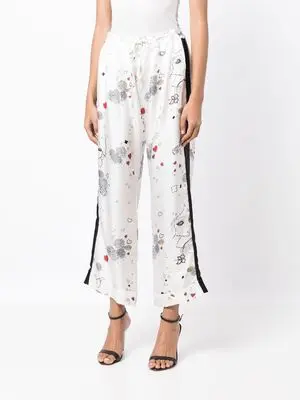 MACGRAW Loose-fit Trousers - White