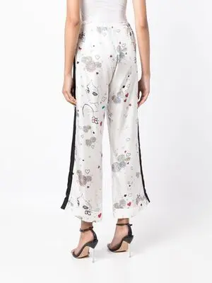 MACGRAW Loose-fit Trousers - White