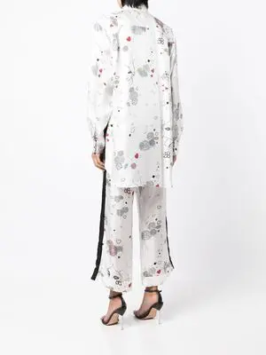 MACGRAW Rhythmic Oversized Silk Shirt