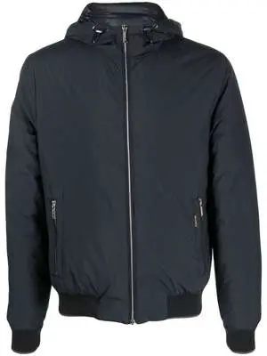 MOORER Zip-up Hooded Jacket
