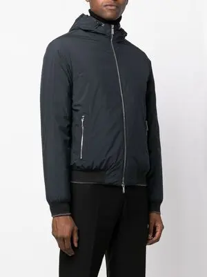 MOORER Zip-up Hooded Jacket