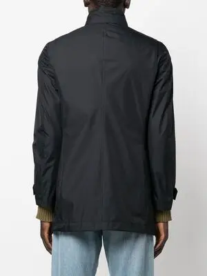 MOORER Duca-gf Hooded Coat - Blue