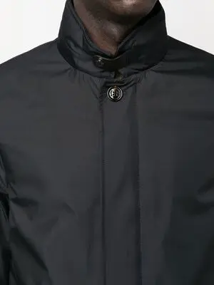 MOORER Duca-gf Hooded Coat - Blue