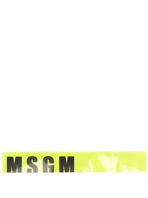 MSGM Logo-print Bookmark - Yellow