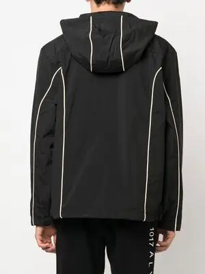 DIESEL® J-hives Logo-appliqué Windbreaker - Black