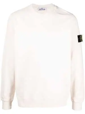 Stone Island Compass-patch Crew-neck Sweatshirt