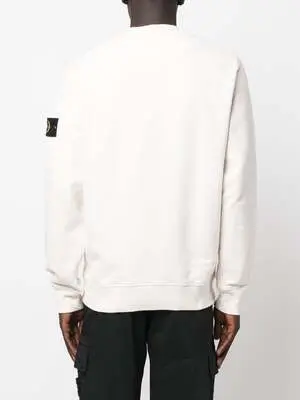 Stone Island Compass-patch Crew-neck Sweatshirt