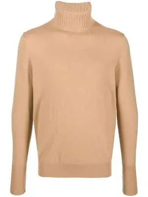 BALLANTYNE Roll-neck Fine Knit Jumper - Neutrals