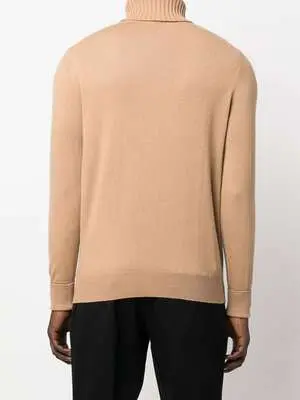 BALLANTYNE Roll-neck Fine Knit Jumper - Neutrals