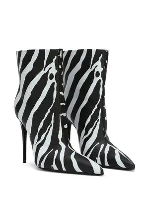 Dolce & Gabbana Zebra-print Ankle Boots