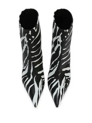 Dolce & Gabbana Zebra-print Ankle Boots