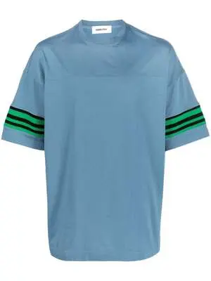 AMBUSH Logo-patch Stripe Detail T-shirt