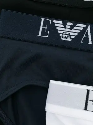 Emporio Armani Logo-band Set Of Three Briefs